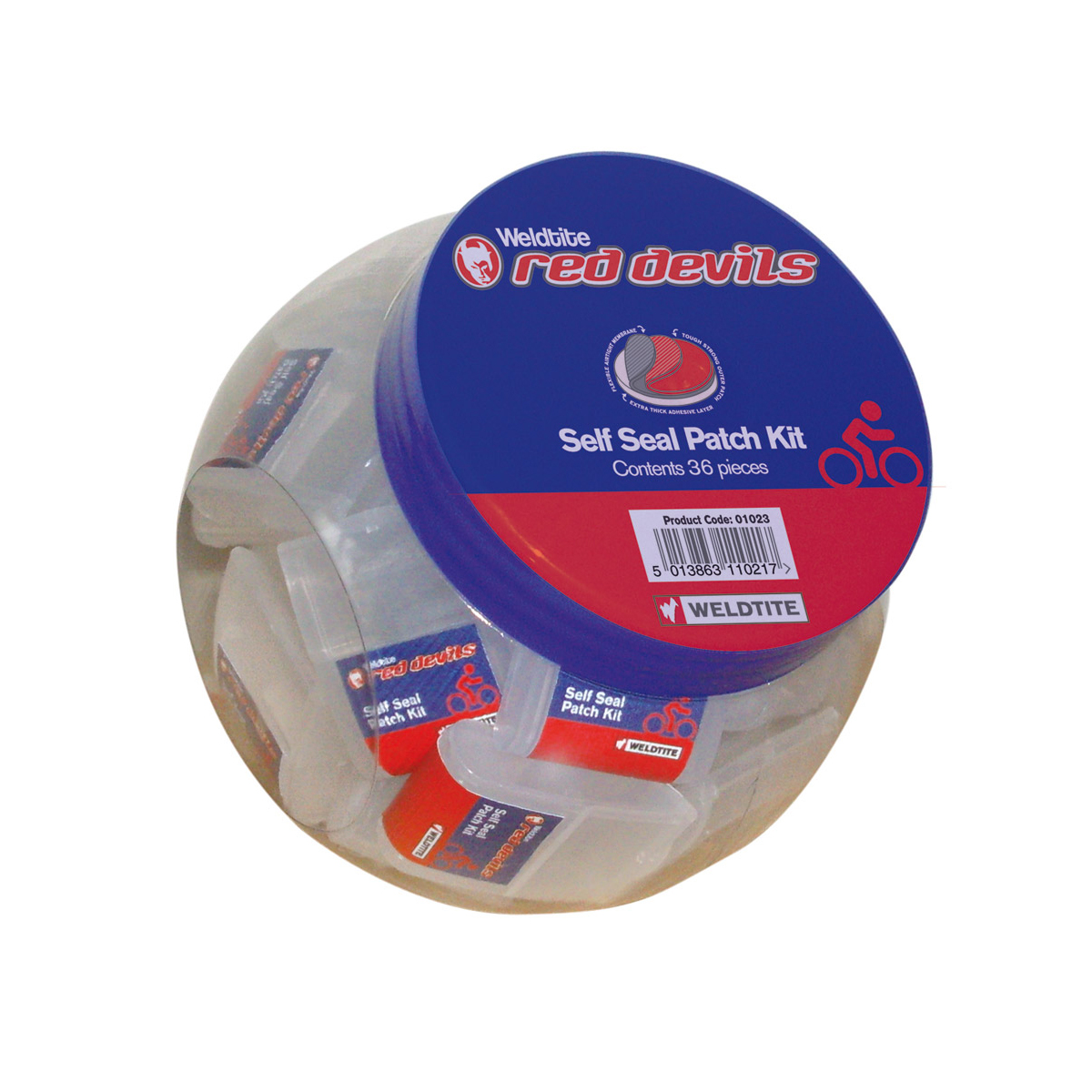 WELDTITE RED DEVIL SELF SEAL PUNCTURE REPAIR KIT (DISPLAY JAR – 36): TL01023 – Purchase IT